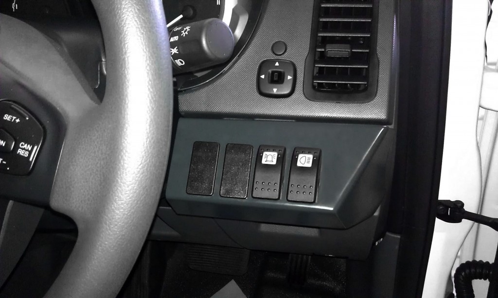 Ford PX Ranger 2011+ Switch Mounting 1 - Minecorp
